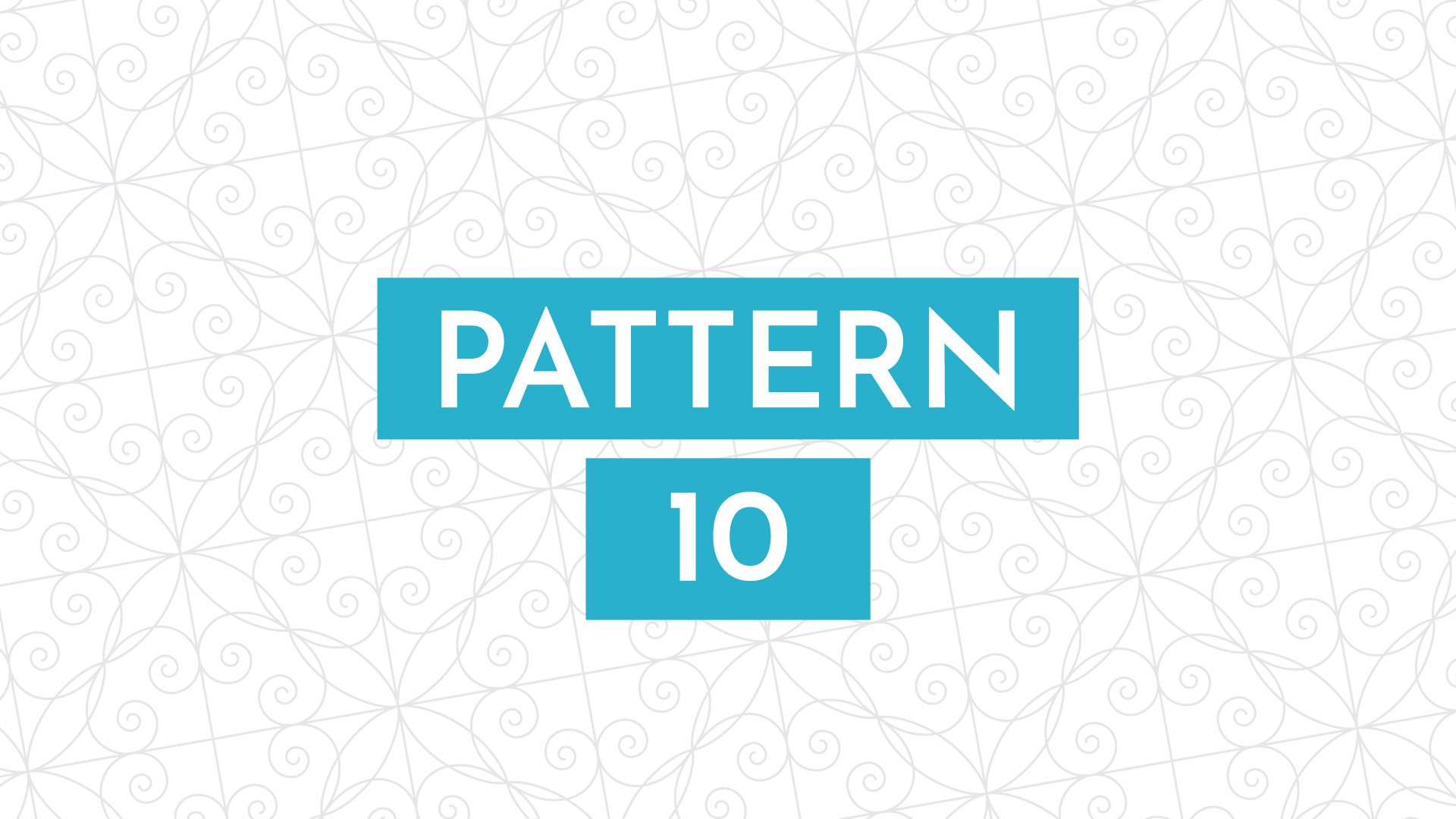 Pattern Tutorial | 10 - ToonTutorial