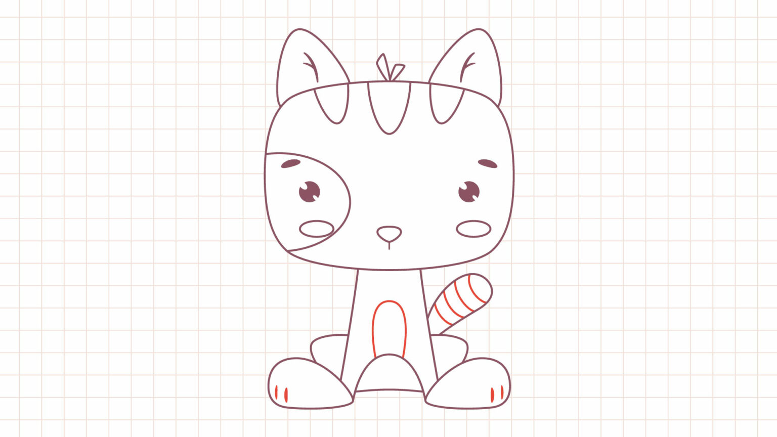 How to Draw a Cute Kitty - ToonTutorial